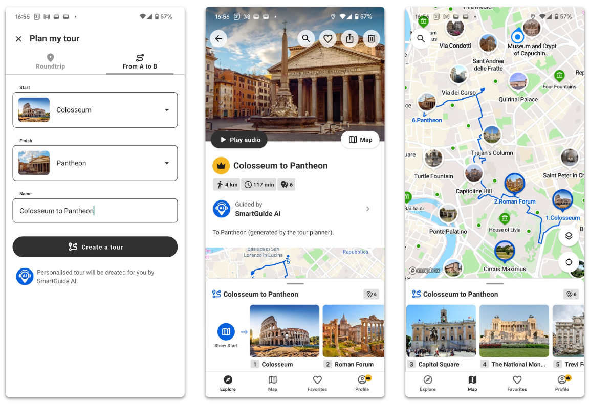 AI Itinerary Planner – Creating custom tours with SmartGuide