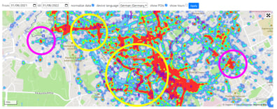Big data analytics in destination management with GPS heatmaps